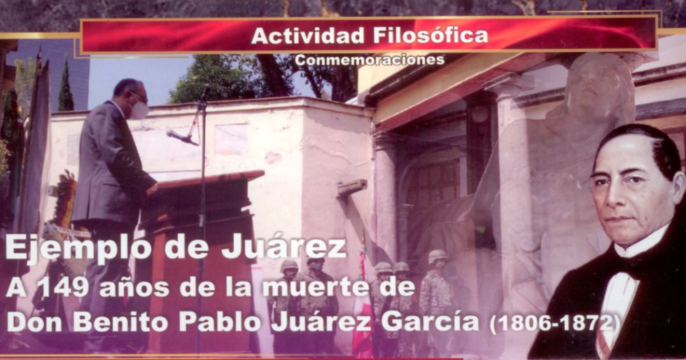 Conmemoración de los 149 años de la muerte de Don Benito Juárez García ...